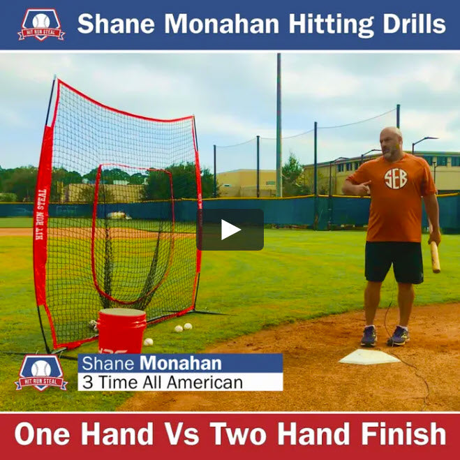 One Hand vs Two Hand Finish For Hitting - Shane Monahan – Hit Run Steal